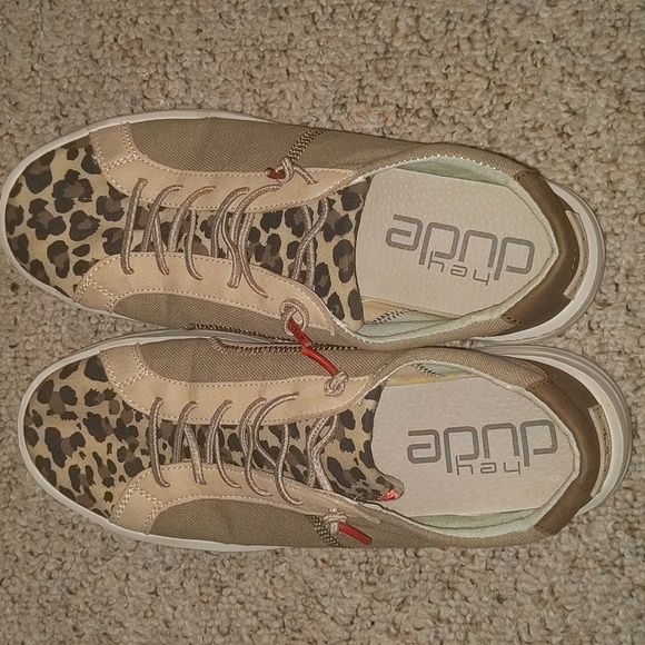 Shoes | Hey Dude Beige Leopard Karina Shoes | Poshmark